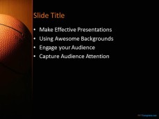 Free Basketball PPT Template