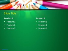 Free Color Pencil PPT Template