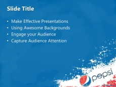 Free Pepsi PPT Template