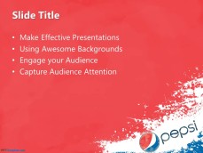 Free Pepsi PPT Template