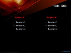 Free Dark Red PPT Template
