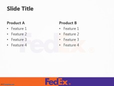 Free Fedex With Logo PPT Template